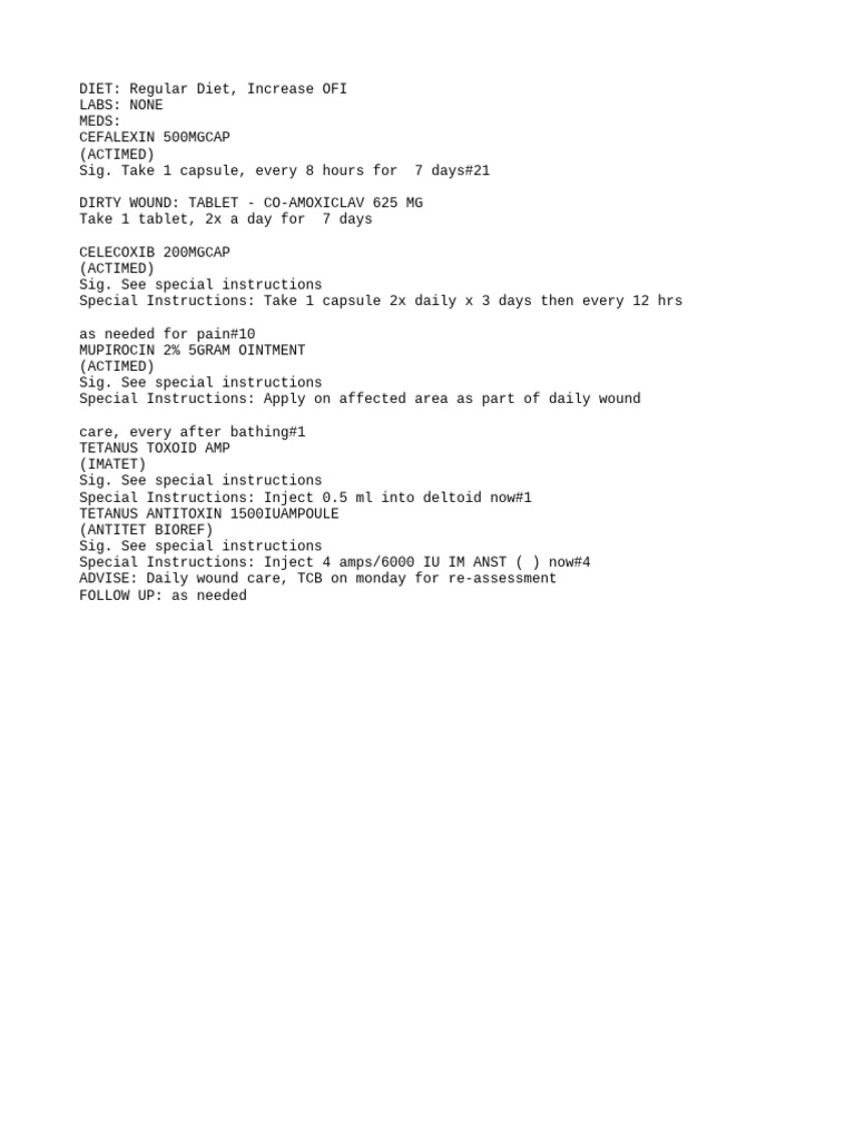 Ungiectomy Lacerated Wound | PDF