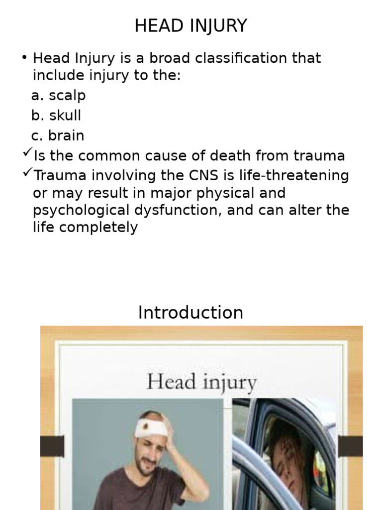 3A 2025 NCM 116 Lesson 3. PPTX HEAD INJURY Autosaved | PDF | Spinal ...