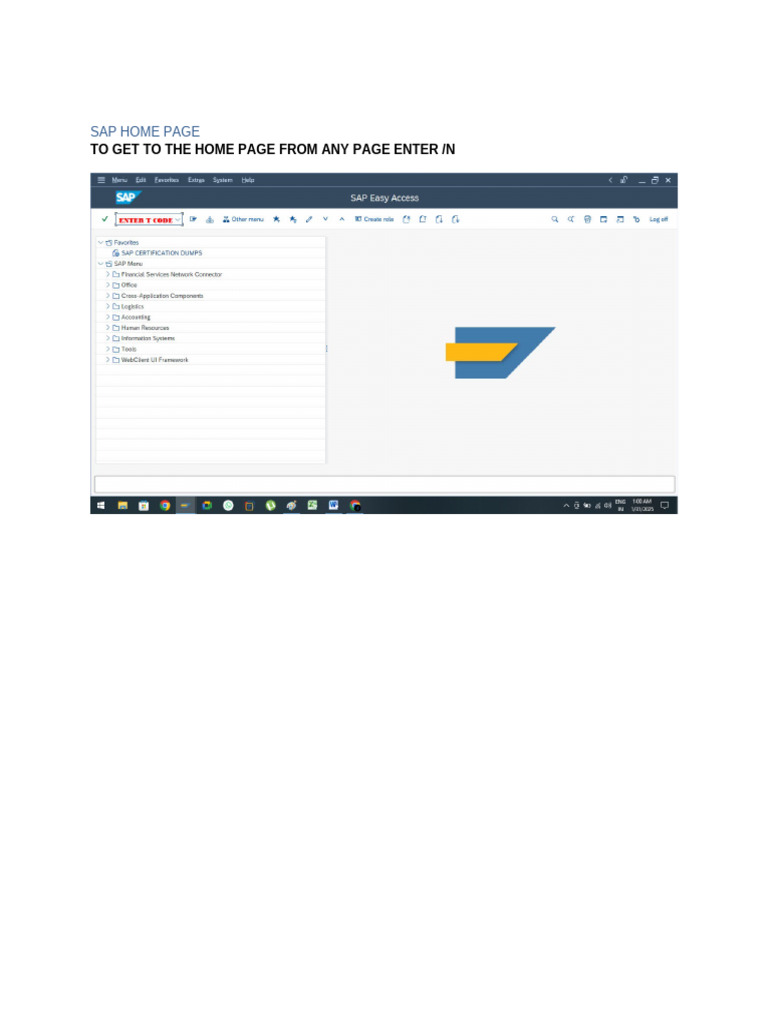 Sap Creating A Company Steps | PDF
