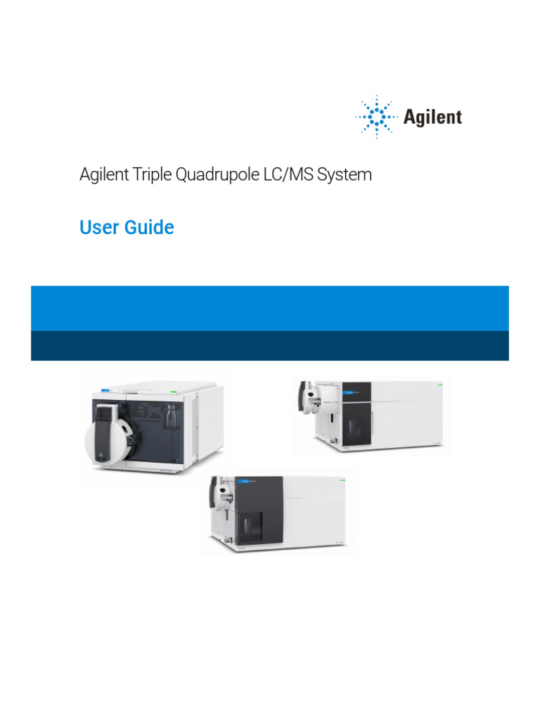 D0037077 Agilent Triple Quadrupole LCMS System User Guide | PDF ...
