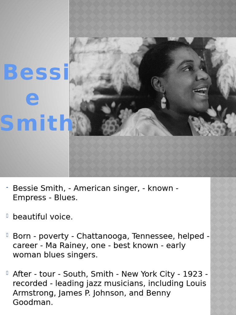 Bessie Smith: Empress of the Blues | PDF | Blues | African American Music