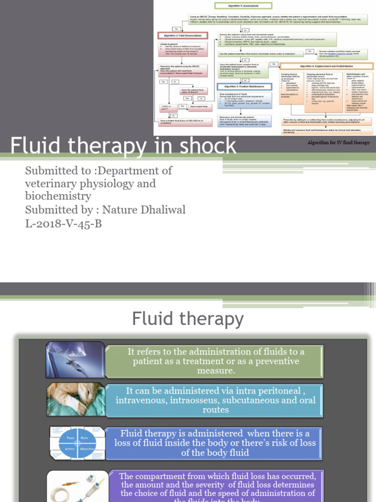 Fluid Therapy for Shock Management | PDF | Shock (Circulatory) | Blood ...