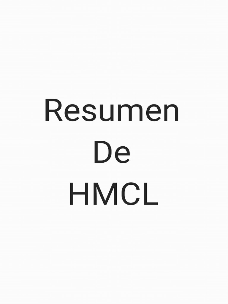 Resumen HMCL | PDF