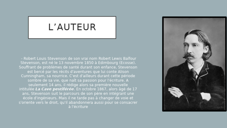 Robert Louis Stevenson : Vie et Écriture | PDF