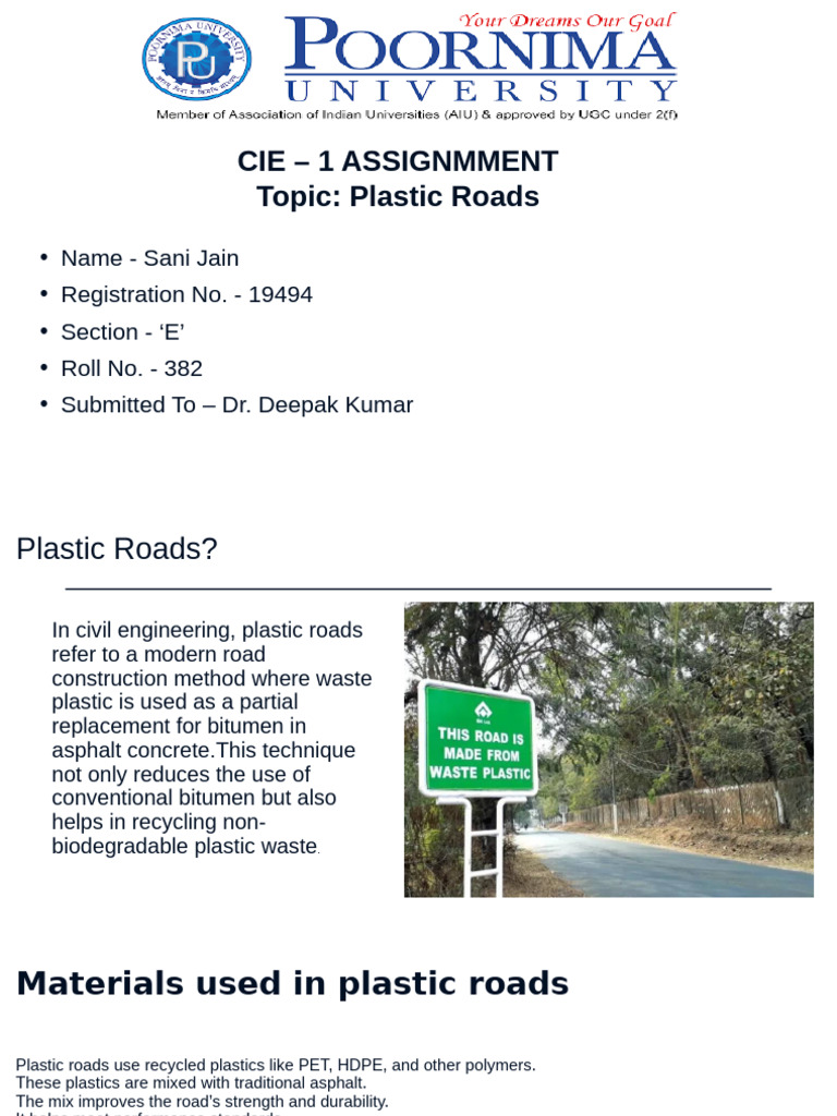 CO5 Assignment (Plastic Roads) | PDF