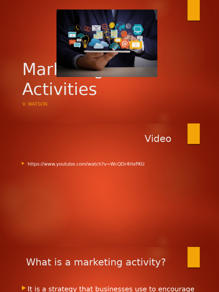 Key Marketing Activities Explained | PDF | Marketing | Pricing