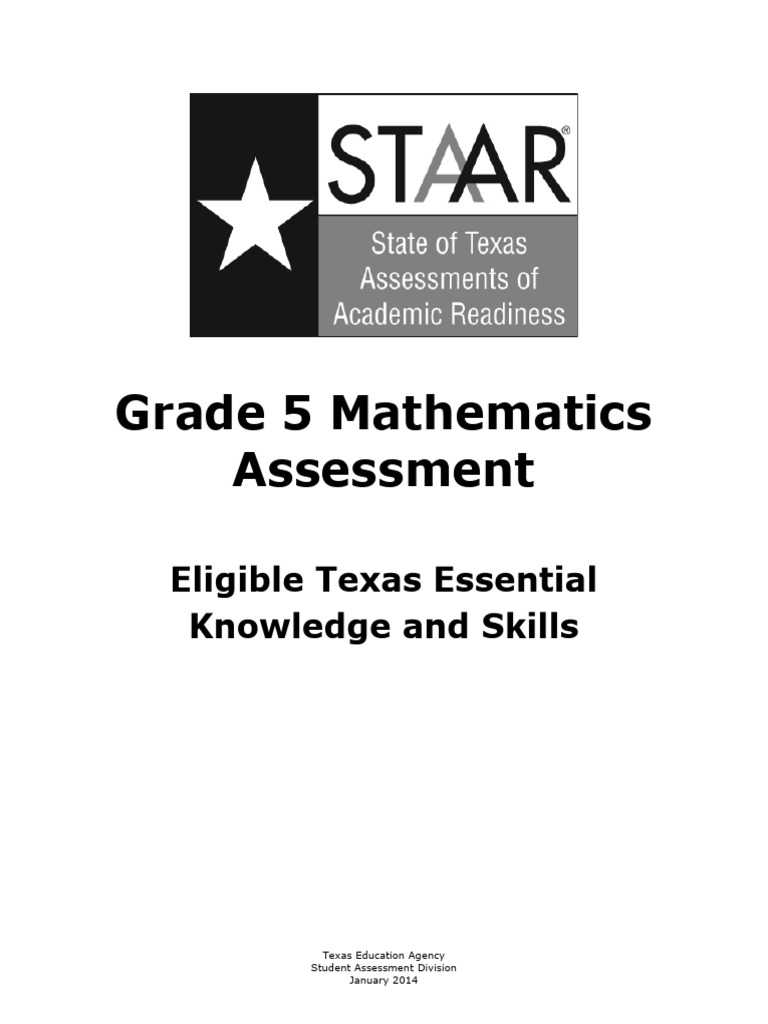 Staar 5 Math Assessed Curriculum | PDF | Mathematics | Knowledge