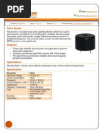 Buzzer Datasheet | PDF | Soldering | Inductor