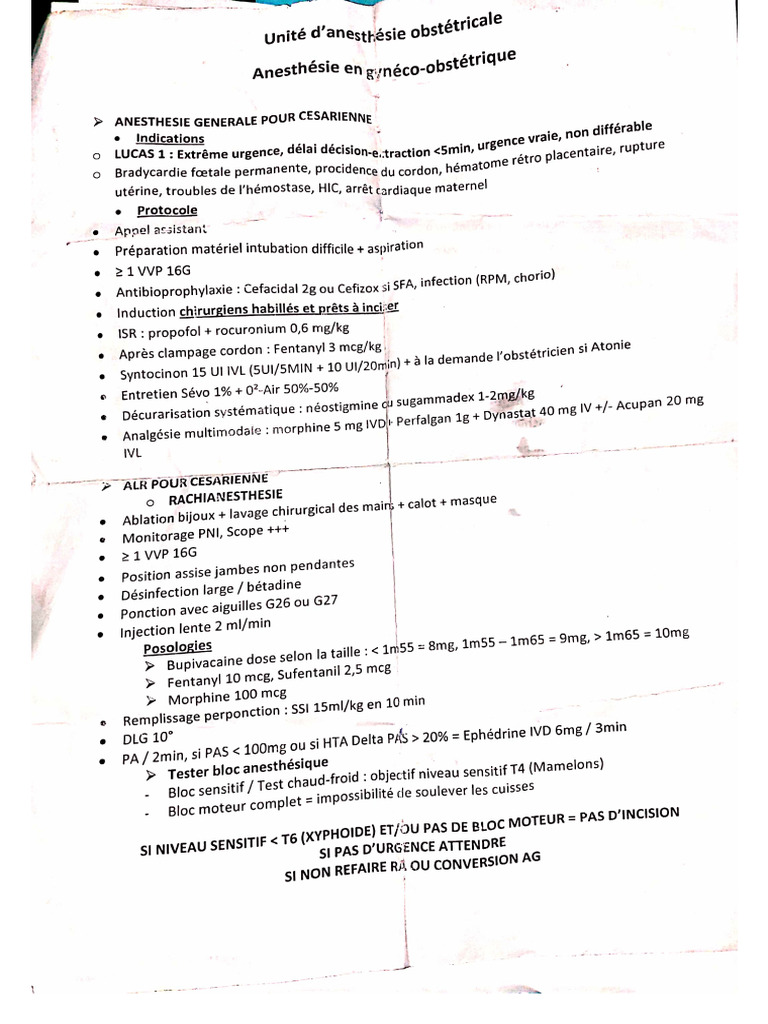 Protocoles Gynéco | PDF