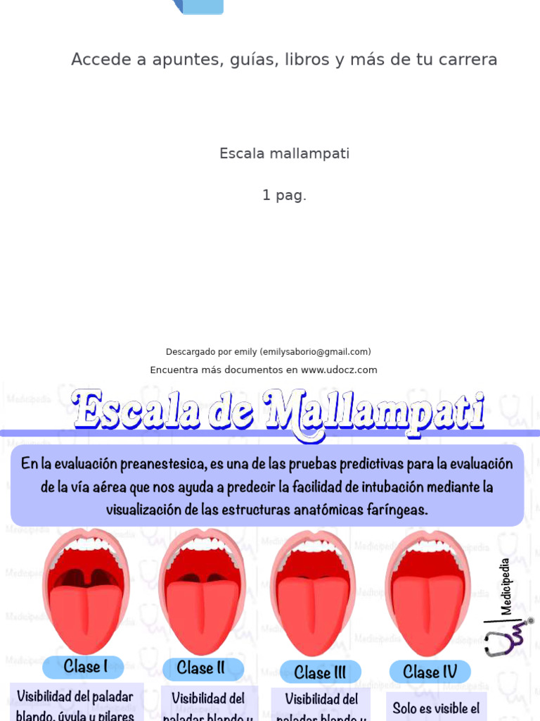 Escala Mallampati 752215 Downloadable 9241946 | PDF