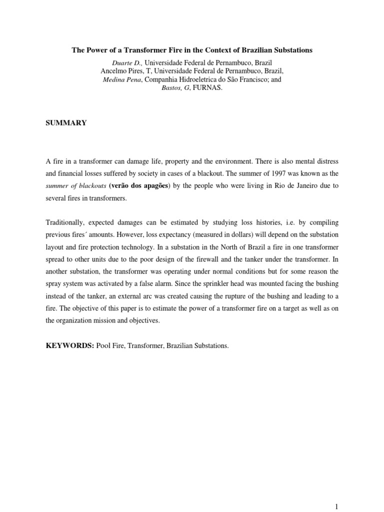 The Power of A Transformer Fire | PDF | Transformer | Nature