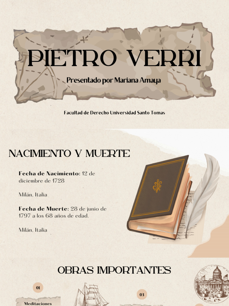 Pietro Verri Filósofo Teórico y Escritor Reconocido | PDF