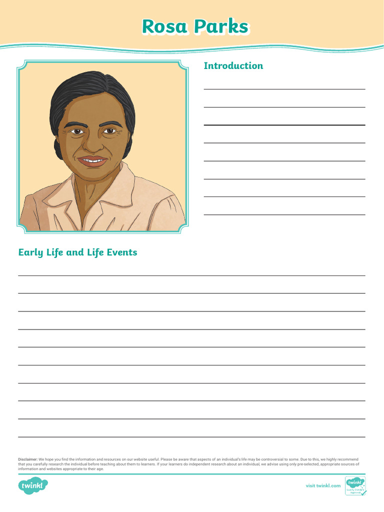 Rosa Parks: Life and Legacy Overview | PDF
