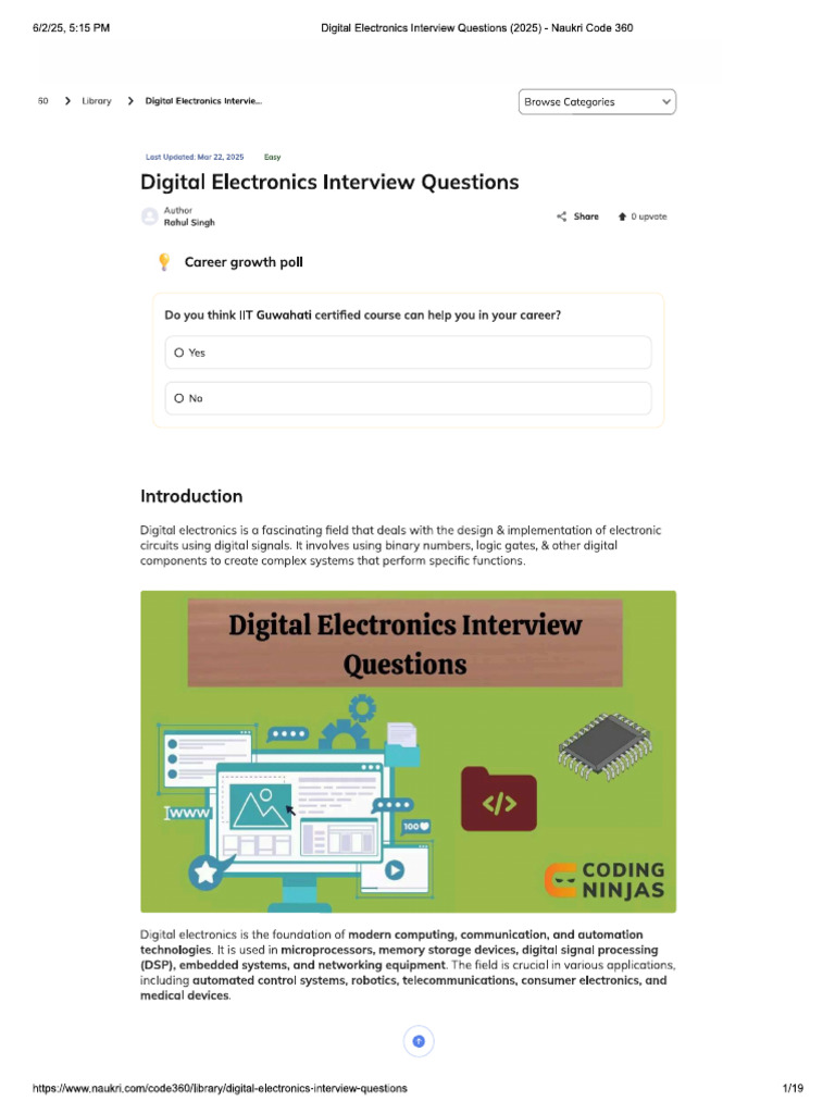 Digital Electronics | PDF