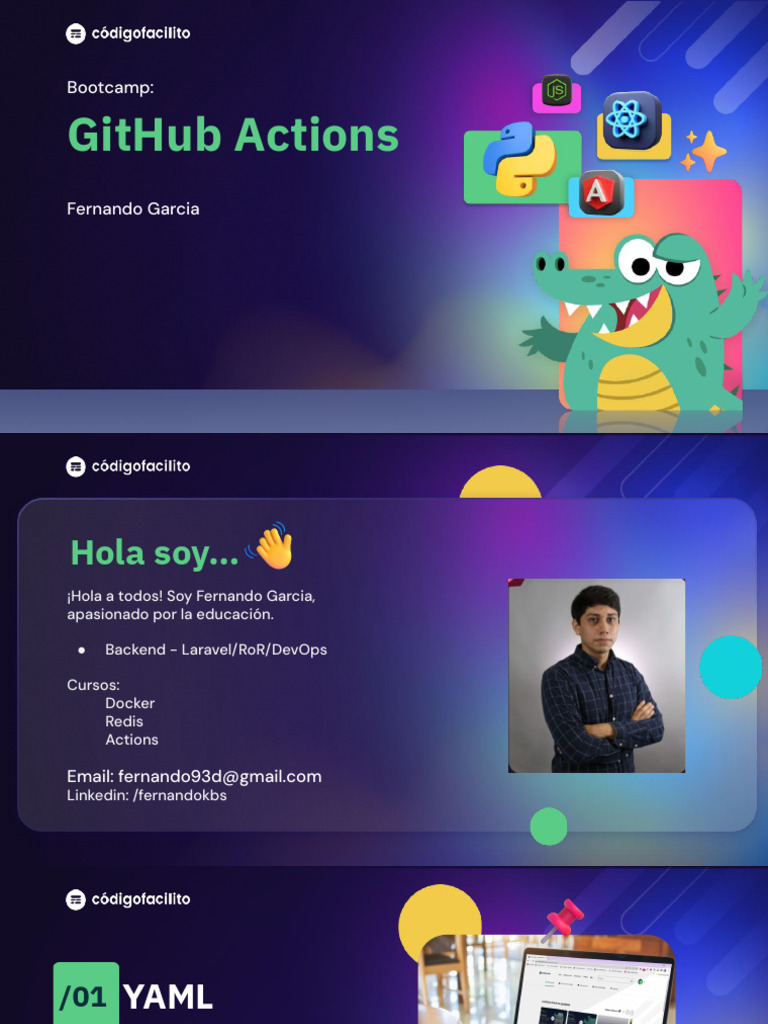 ACTIONS - YAML y Workflows | PDF