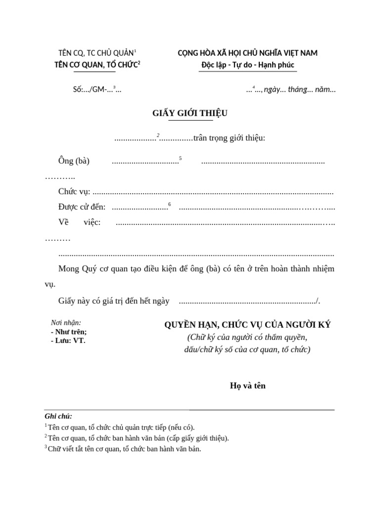 Giay Gioi Thieu Cong Ty 2 - 0609180057 | PDF