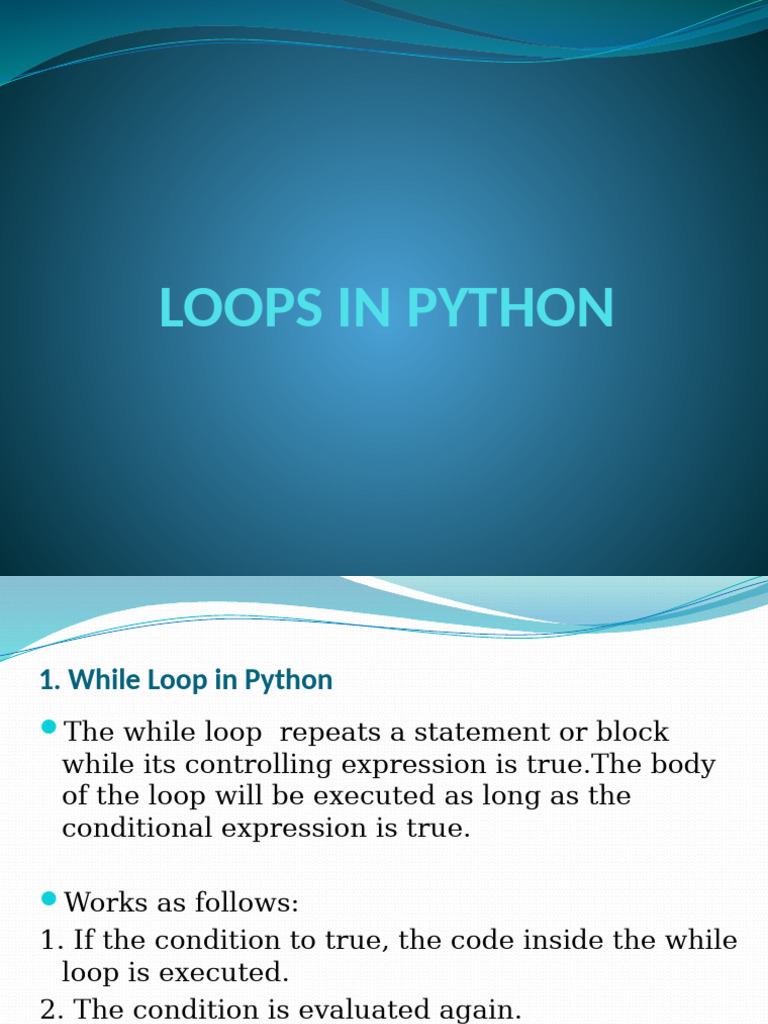 Lect 10,13,14 - Looping Statements | PDF | Control Flow | Object Oriented Programming