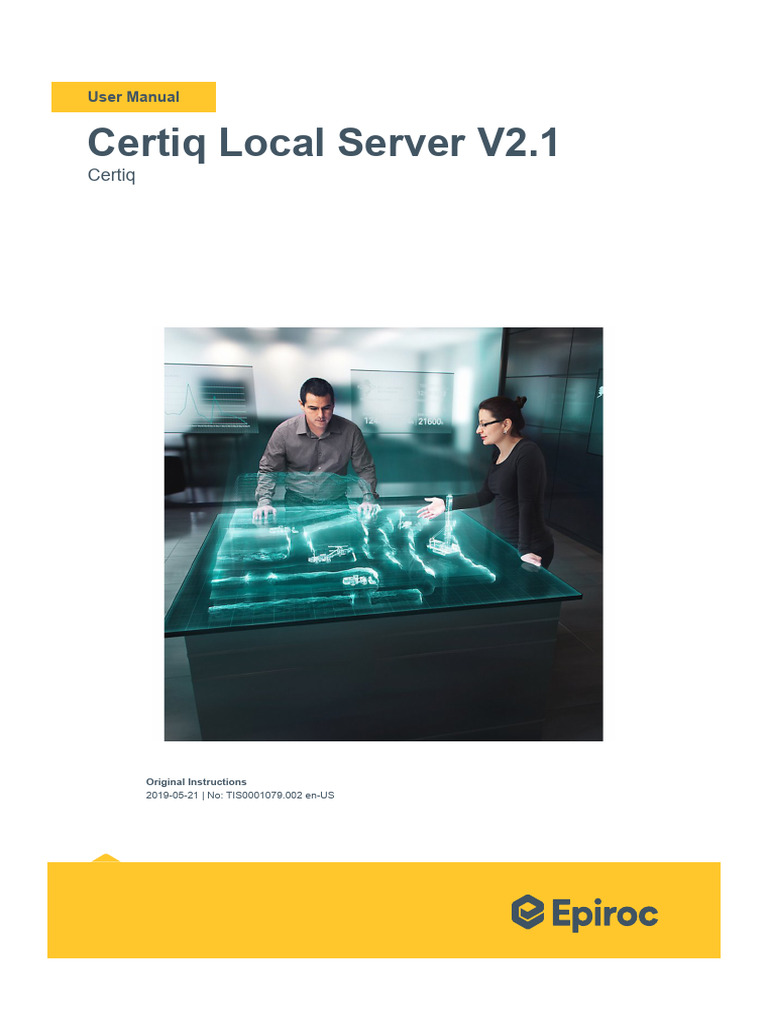TIS0001079.002 en-US Certiq Local Server v2.1 - User Manual | PDF | Proxy Server | World Wide Web