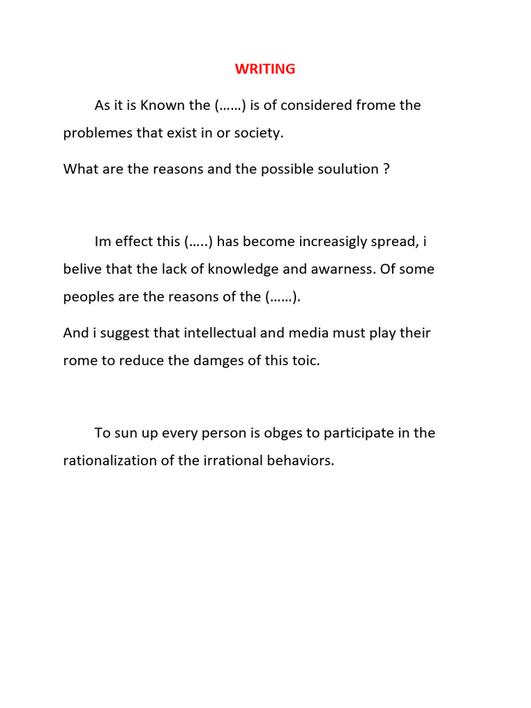Writing | PDF