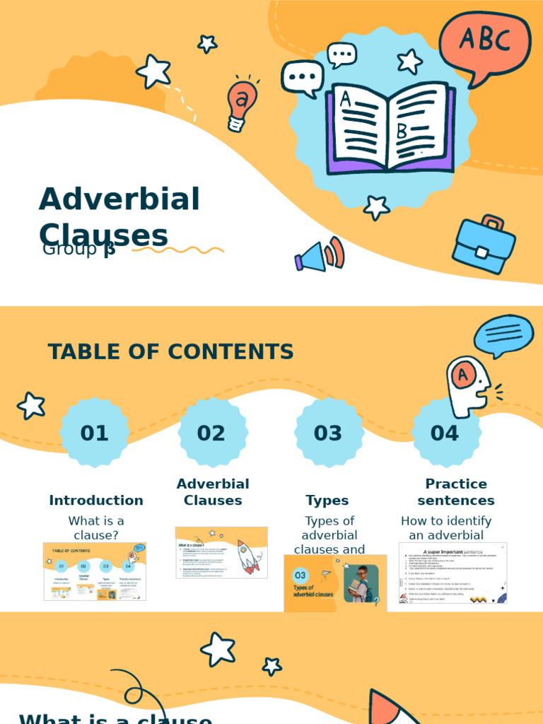 Adverbial Clauses | PDF | Clause | Adverb