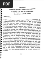 Sentence Completion Test | PDF