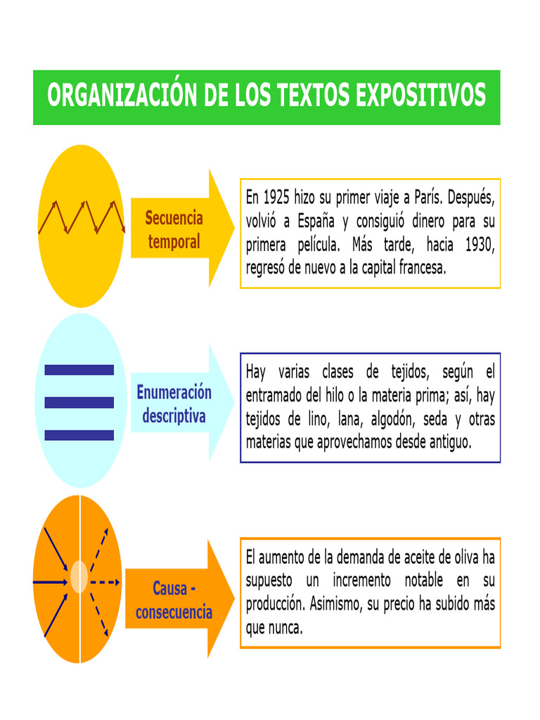 Esquema Organización de Los Textos Expositivos | PDF