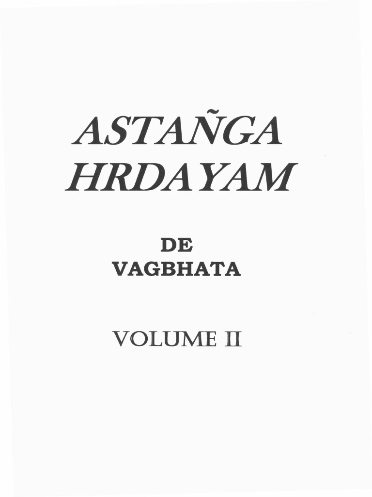 Vagbhata Astanga Hrdayam 2 | PDF
