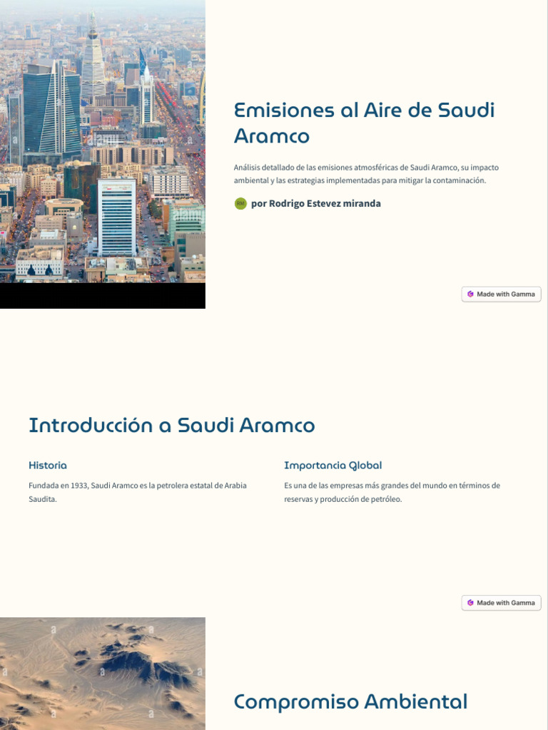 Emisiones Al Aire de Saudi Aramco | PDF