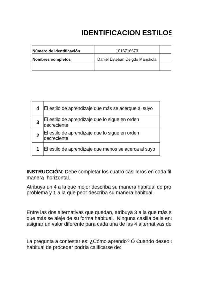 Excel Daniel | PDF | Aprendizaje | Razonamiento deductivo