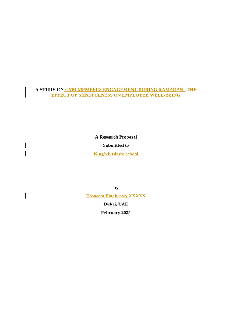 Tasneem Advanced Business Research Methods Proposal | PDF | Employee Retention | Leadership