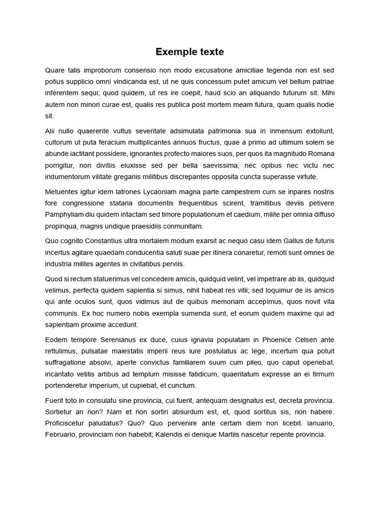 Exemple Texte | PDF