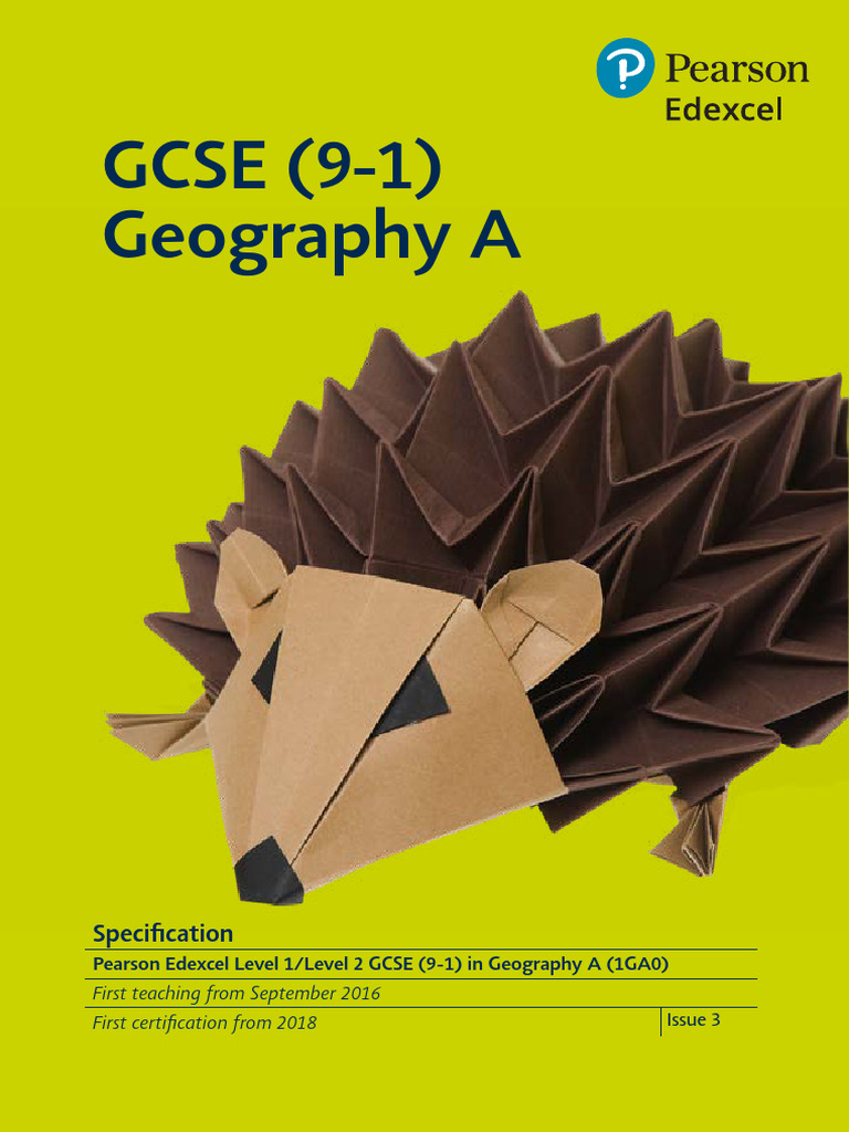 Geography A Issue3 Gcse 9 1 Specification | PDF | Tropical Cyclones | Ecosystem
