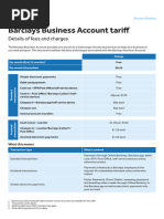 Barclays Personal Banking Charges 2025 | PDF | Overdraft | Debit Card