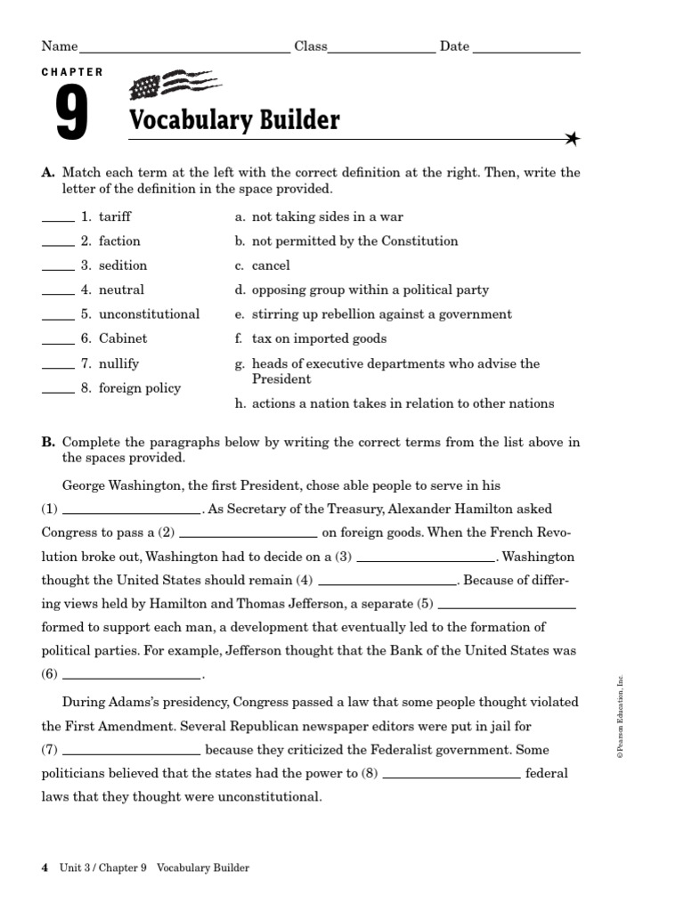 C9S4 Vocabulary Builder 2 | PDF