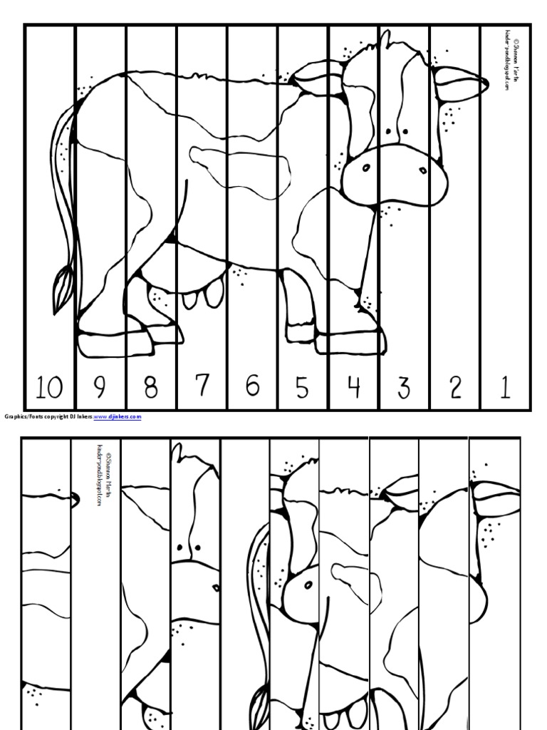 Cow Puzzle 10-1 | PDF | Home & Garden