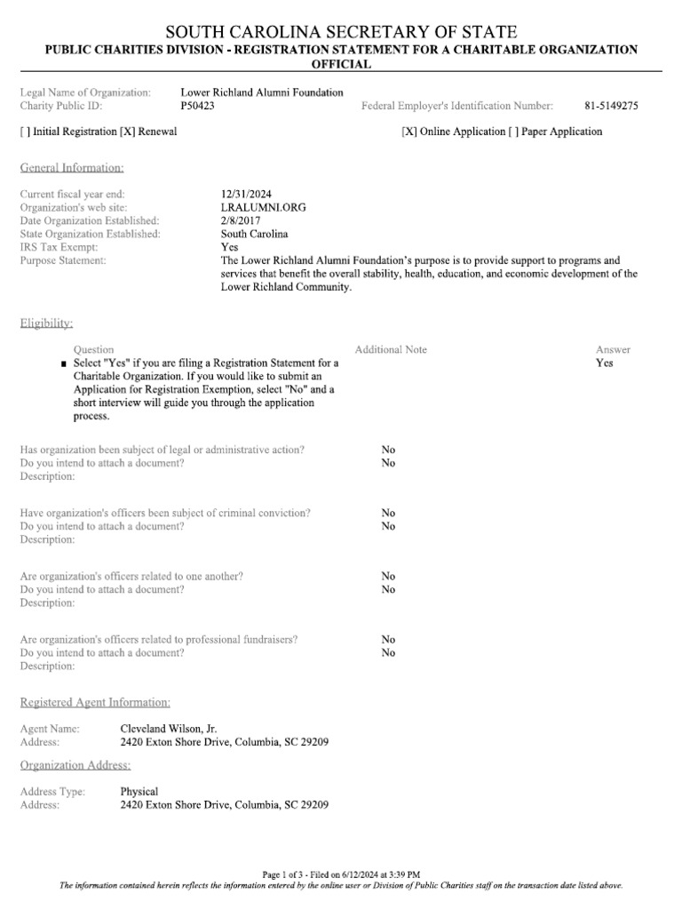 FY 2024 Registration Statement | PDF