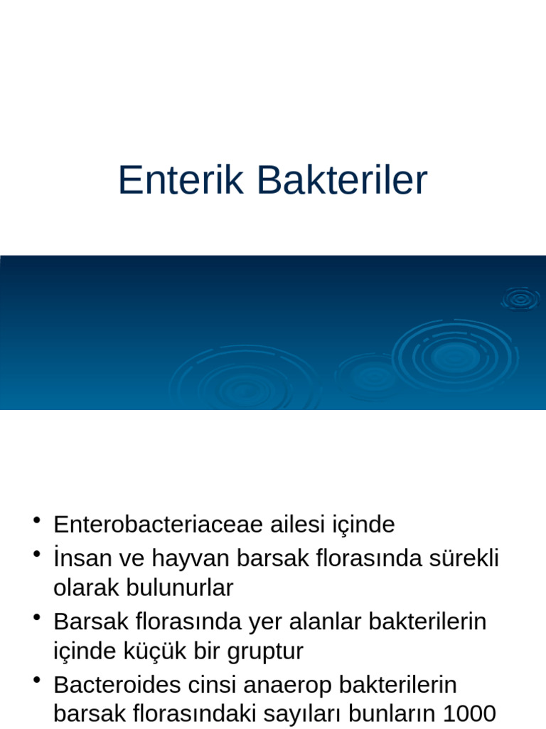 Enterik Bakteriler | PDF