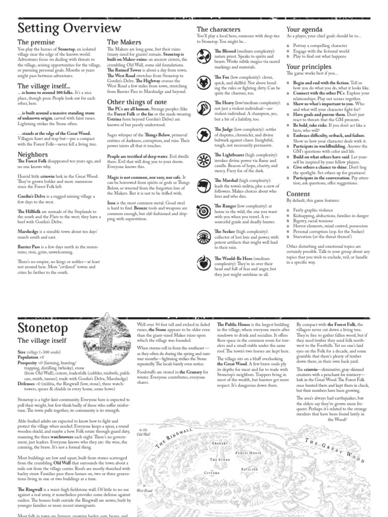 Play Reference - Setting Overview | PDF