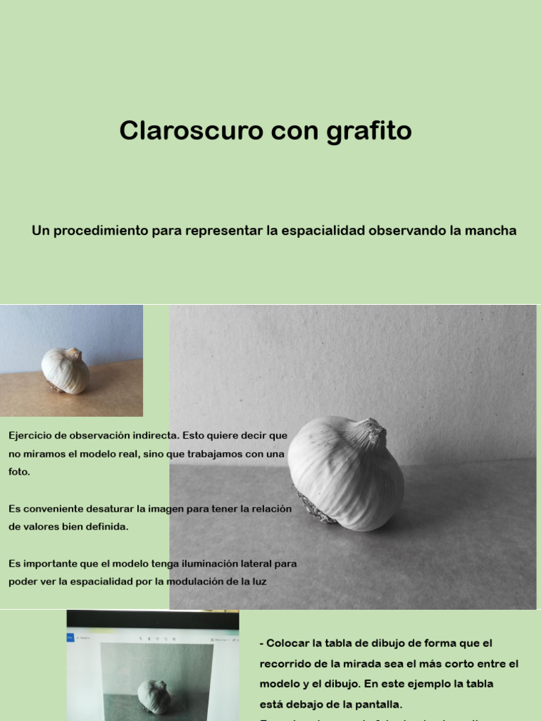 Ejercicio de Claroscuro con Grafito | PDF | Dibujo | Sombra