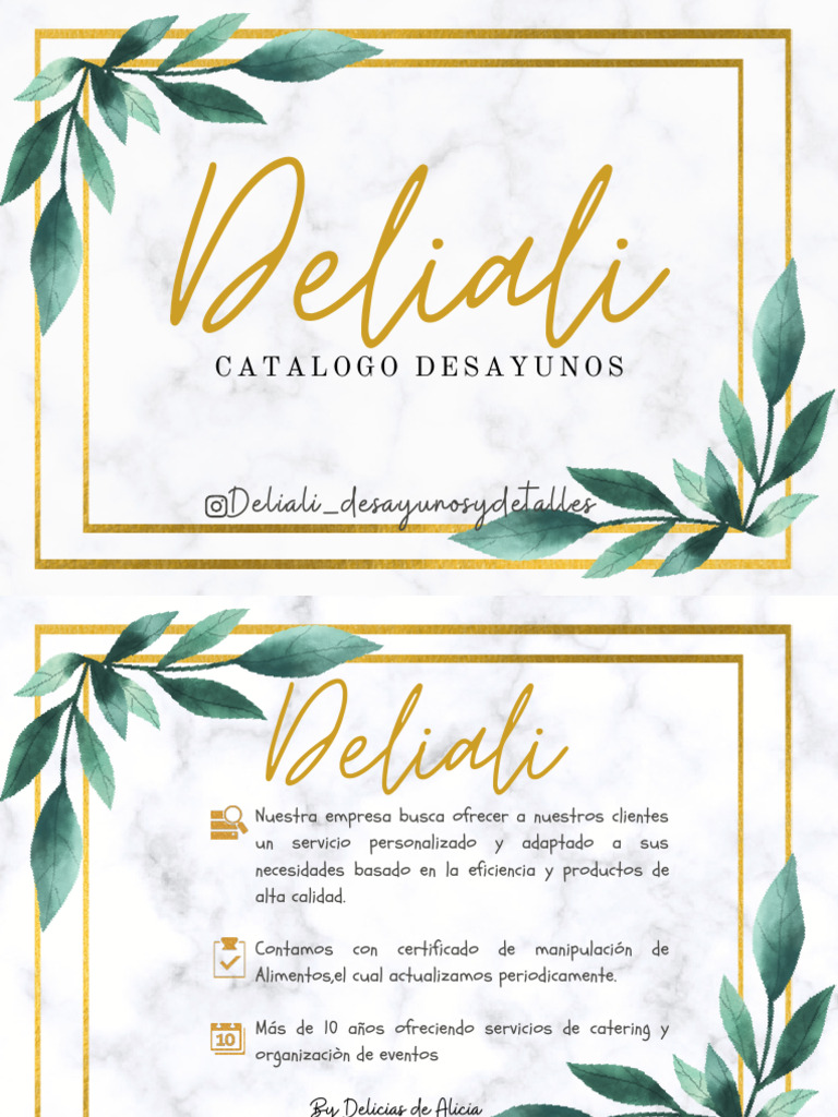 Desayunos Deliali?Vf | PDF | Alimentos