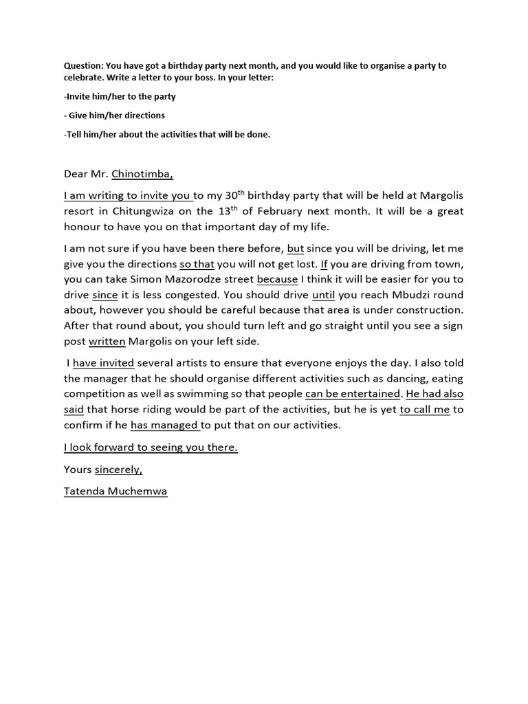 Sample Formal Letter | PDF