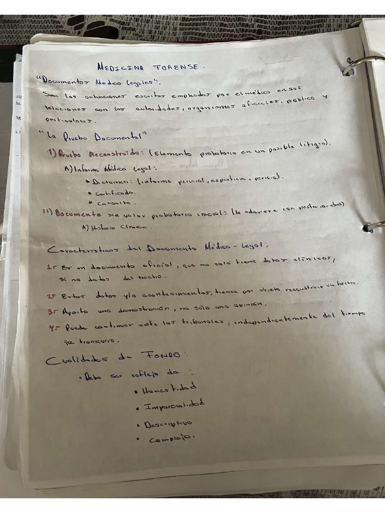 Cuadro de Clasificacion de Documentos Medico-Legales | PDF