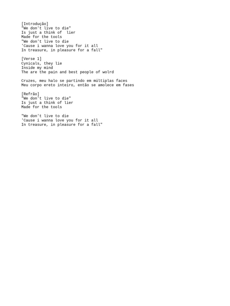 Live To Die | PDF