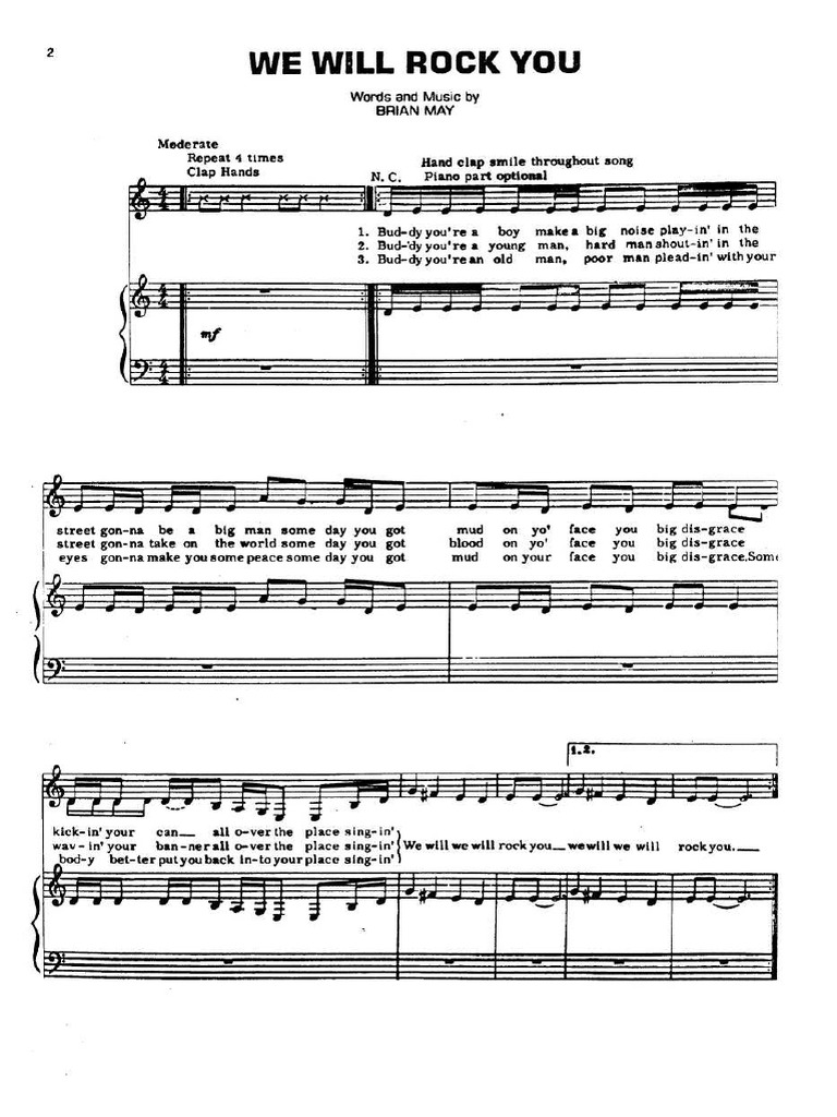 Queen - Guitarra y Piano | PDF
