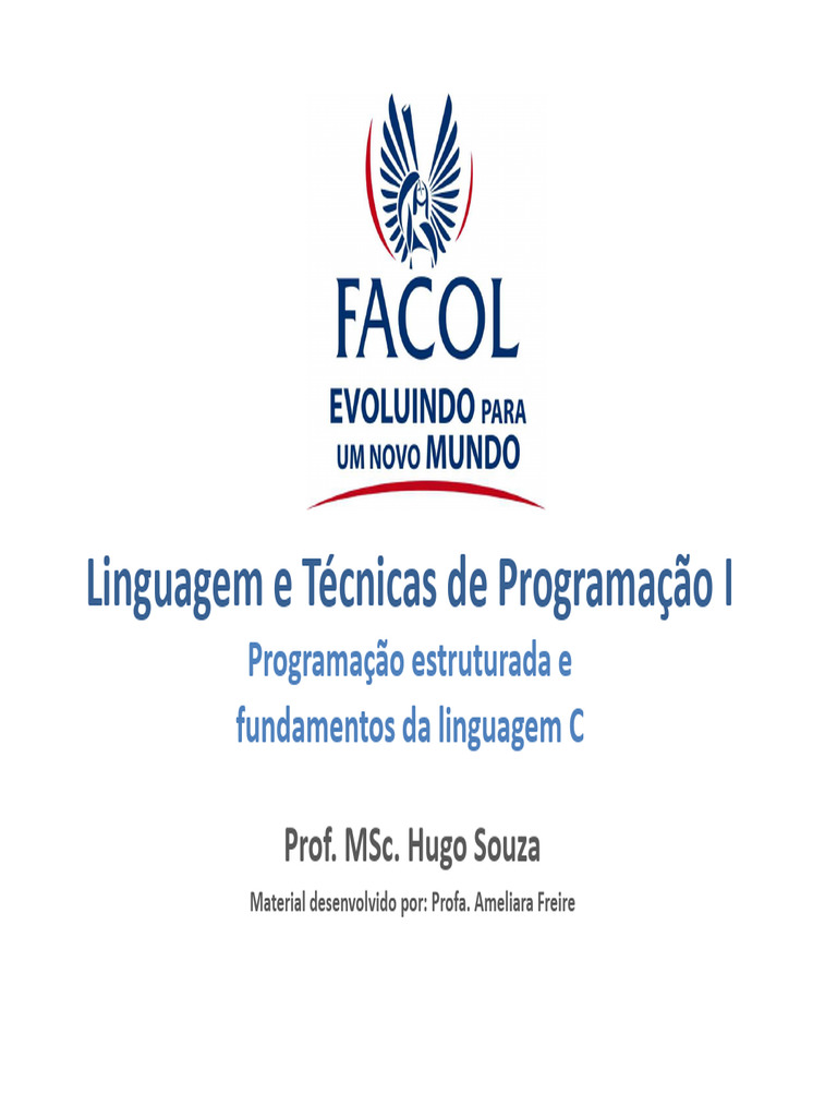 03 - Programação Estruturada e Fundamentos Da Linguagem C | PDF ...