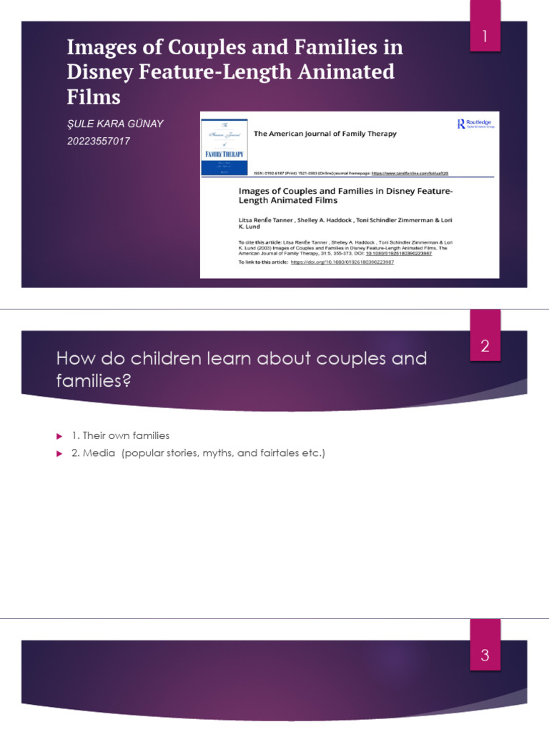 Revision - Images of Couples and Families in Disney Feature-Length ...