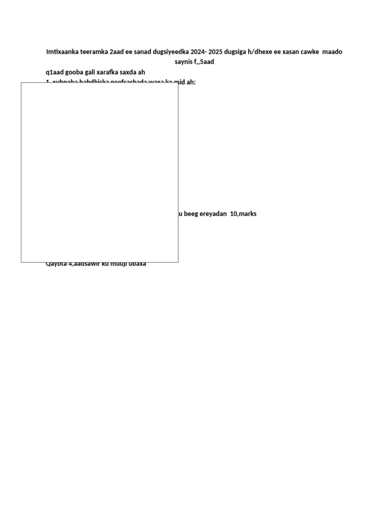 Imtixaanka Teer-WPS Office | PDF