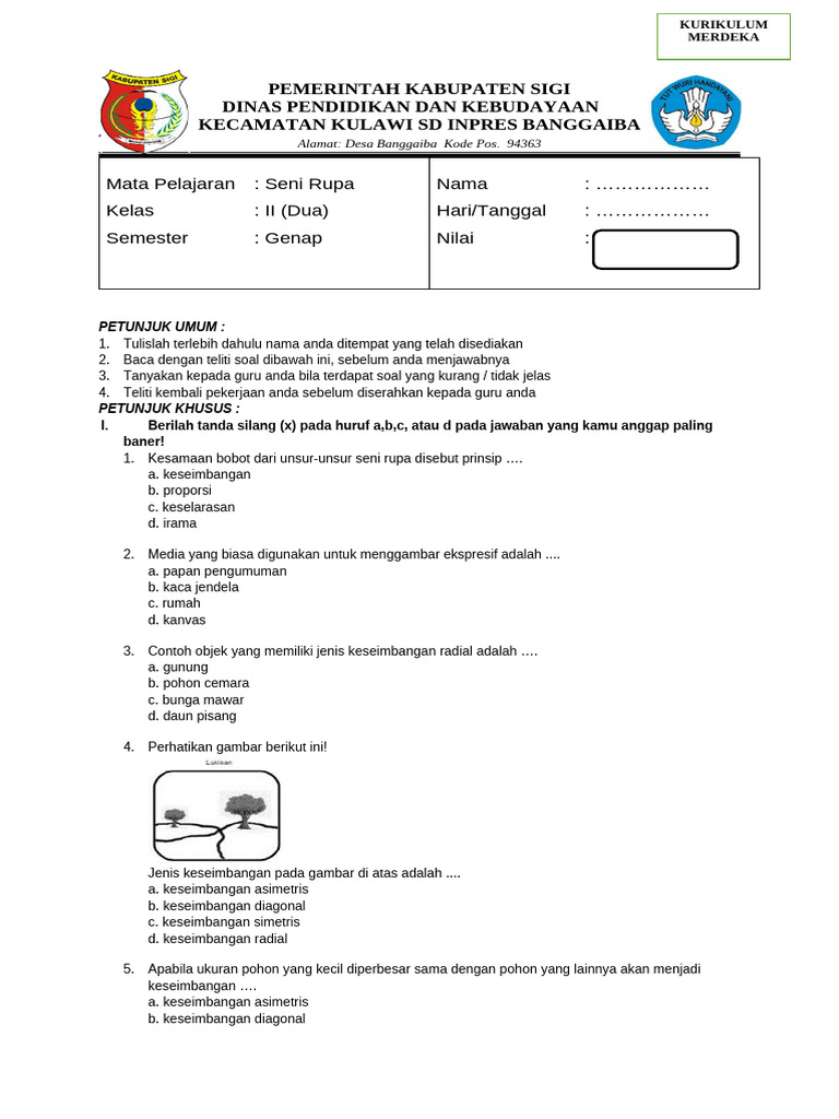 Sas 2 Kelas v- Seni Rupa Ibu Arlina | PDF