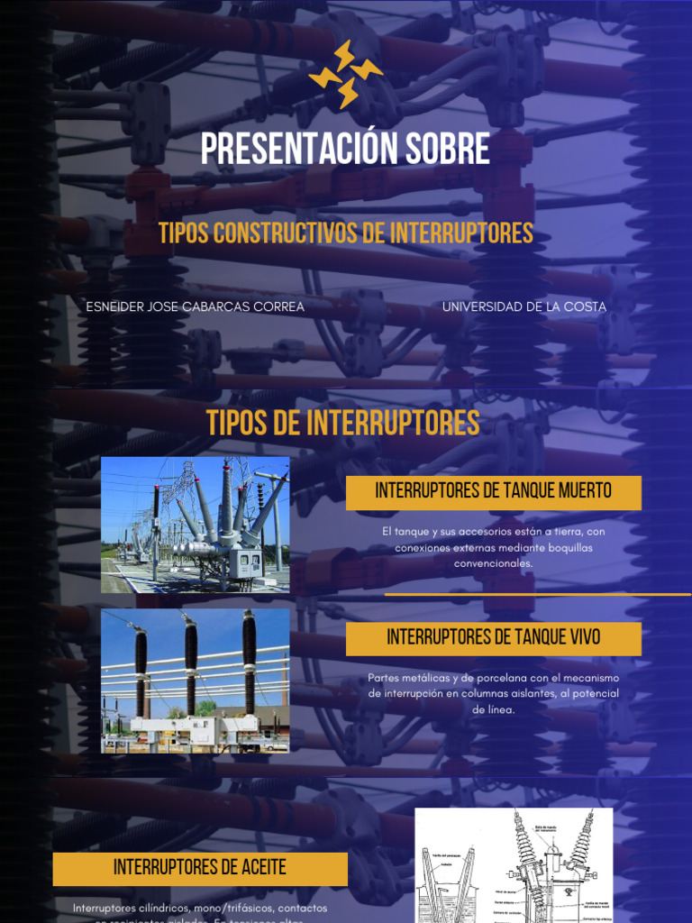 Tipos Constructivos de Interruptores | PDF