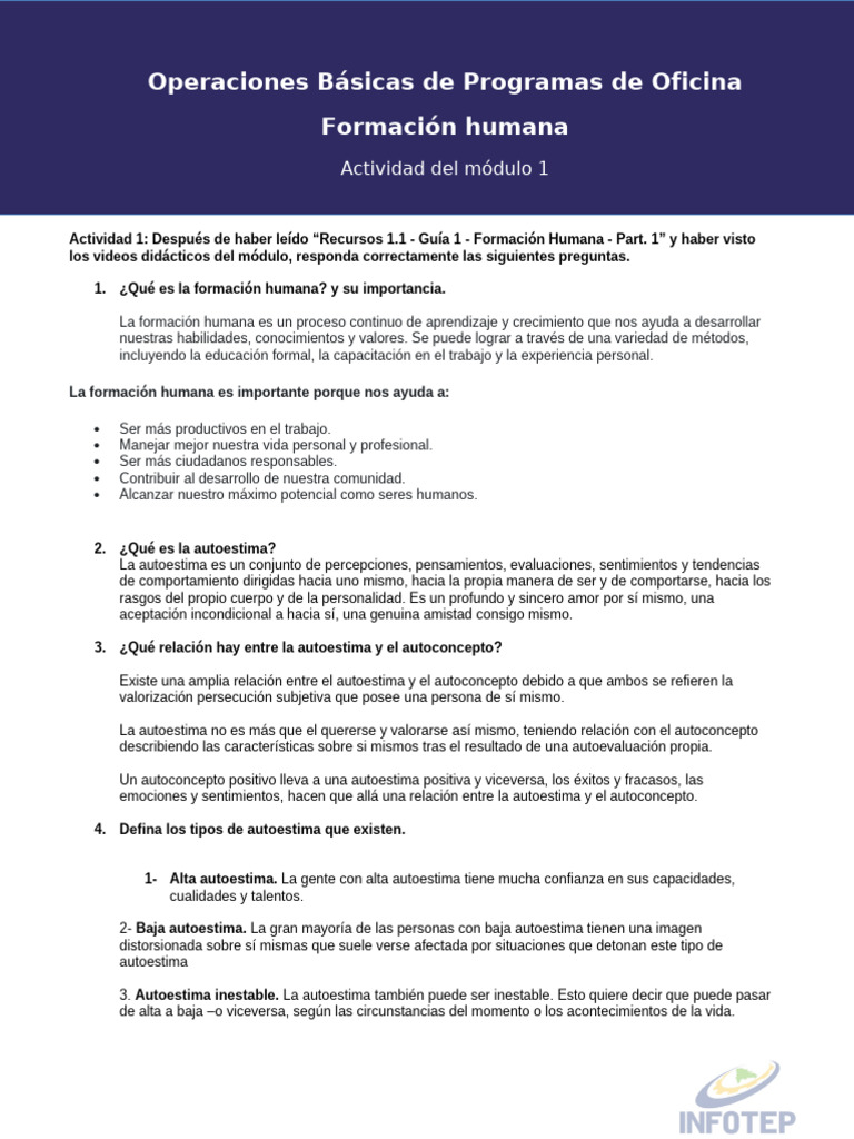 Actividad - Modulo 1 | PDF | Comunicación | Comunicación no verbal